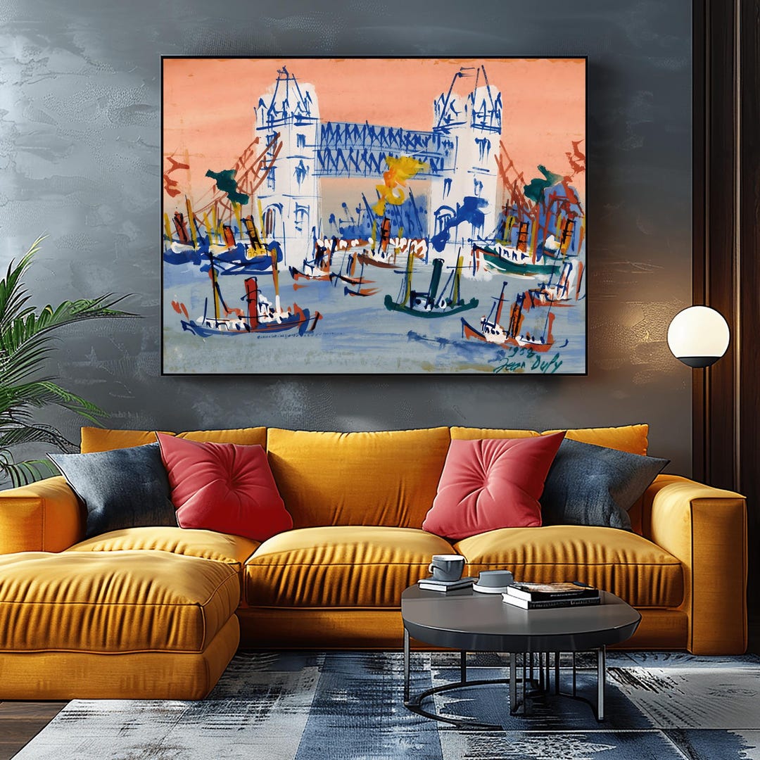 Raoul Dufy London Tower Bridge Print - French Fauvist Masterpiece in ...