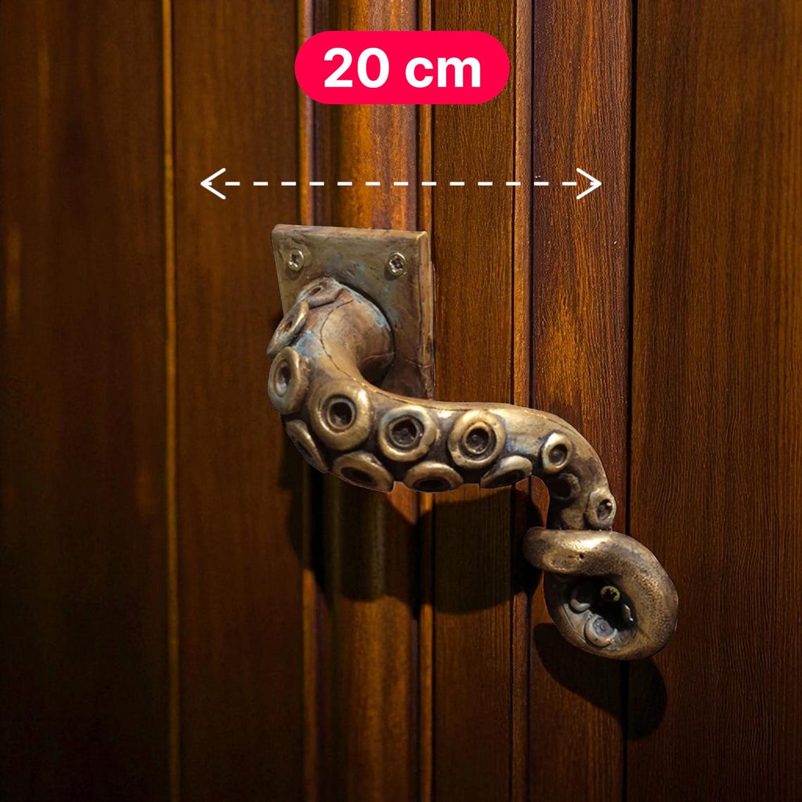 Octopus Door Handle, Nautical Door Hardware, Tentacle Door Pull, Sea ...
