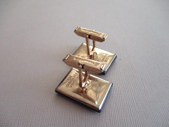 1940s 1950's Victoria Flemming porcelain cufflinks wi… - Gem
