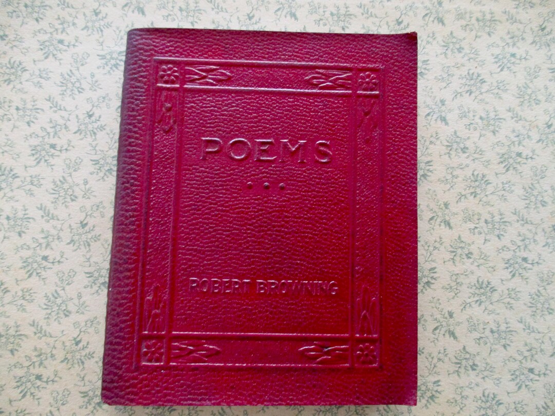 1920s Tiny Book - Poems, Plays, Robert Browning, Red Bound, Little ...