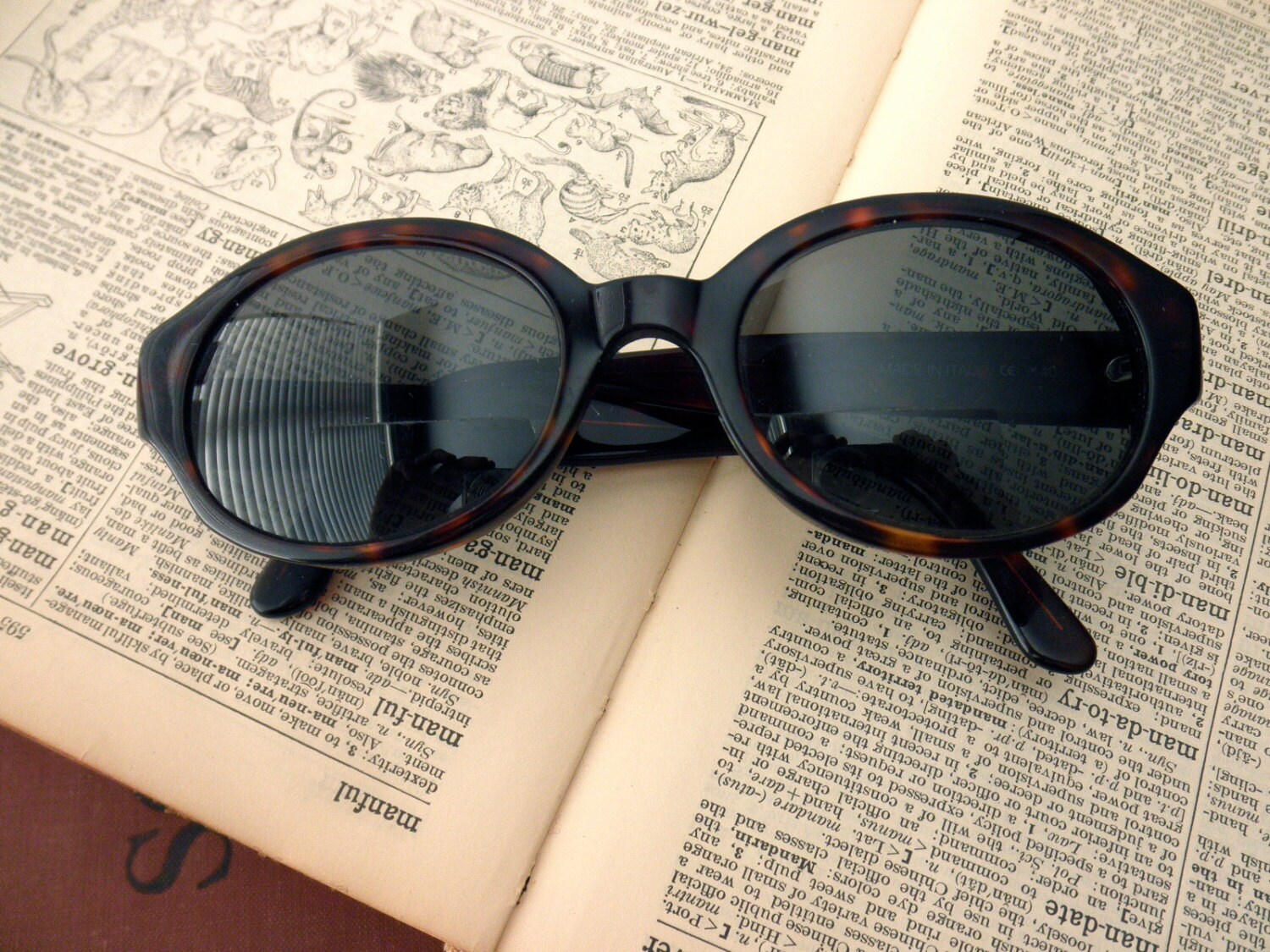 Vintage Calvin Klein Tortoise Shell Eyeglass Frames Designer - Etsy