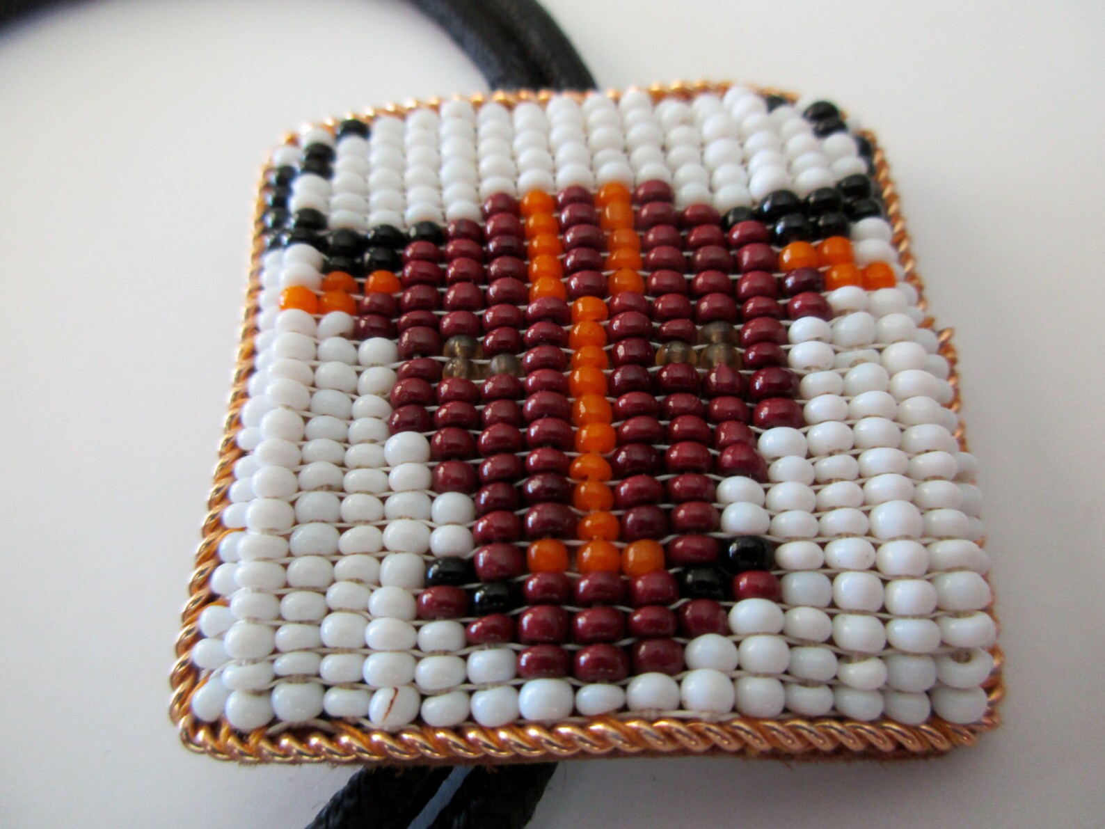 Vintage Beaded Bolo Tie - Bull, Western, Cowboy, Cowgirl - Etsy