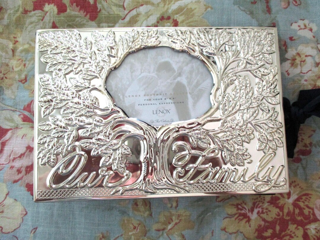Vintage Lenox Photo Album: Our Family, Photo Frame, 4x 6 Photos, Family ...