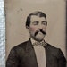Antique Miniature Gem Tintype Photo - 1800s, Man With Moustache, Cleft ...