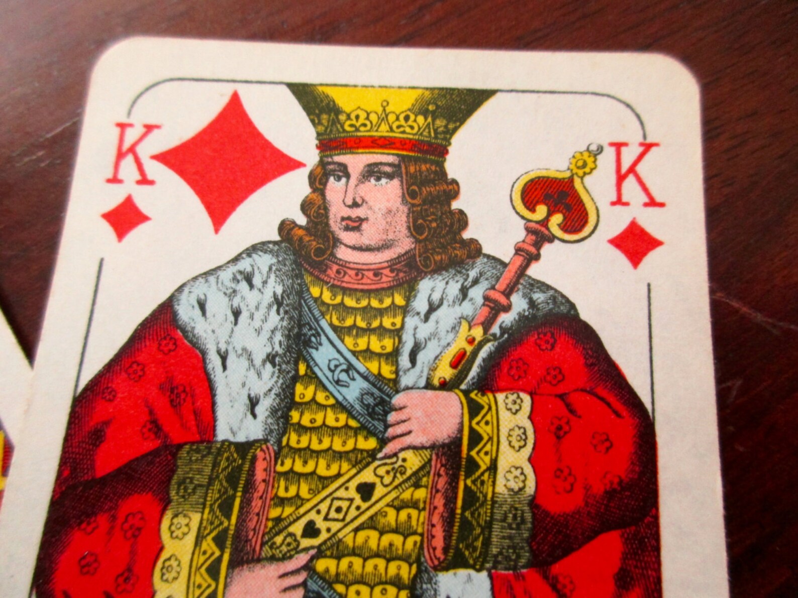 13 Vintage Playing Cards - Diamonds, Red, Blue, King, 1940s, 1950s - Etsy