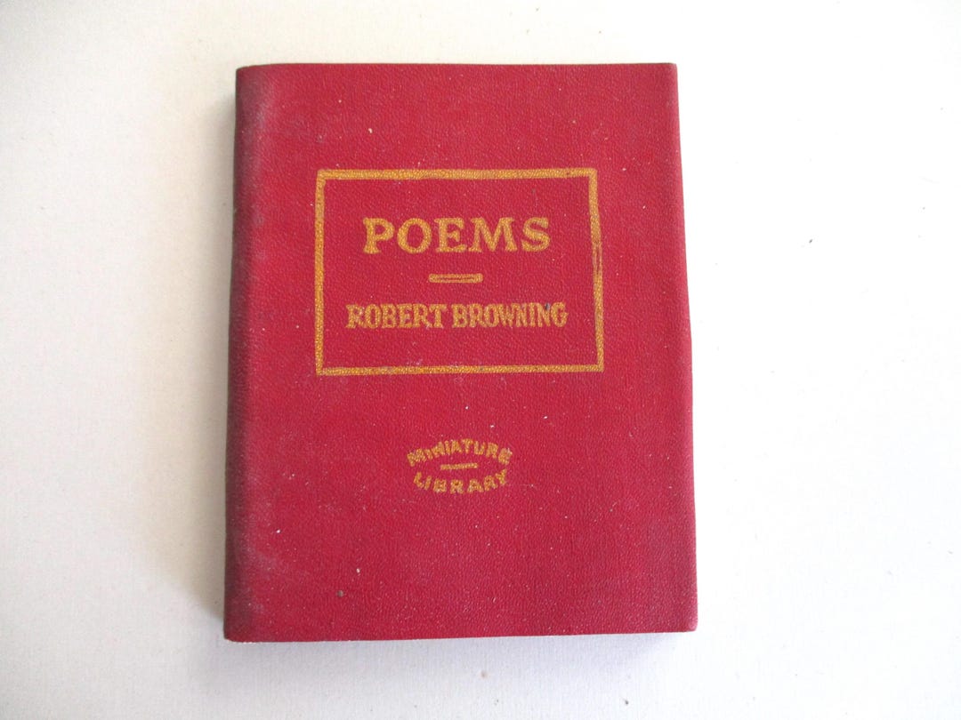 1920s Tiny Book - Poems, Plays, Robert Browning, Red Bound, Miniature ...
