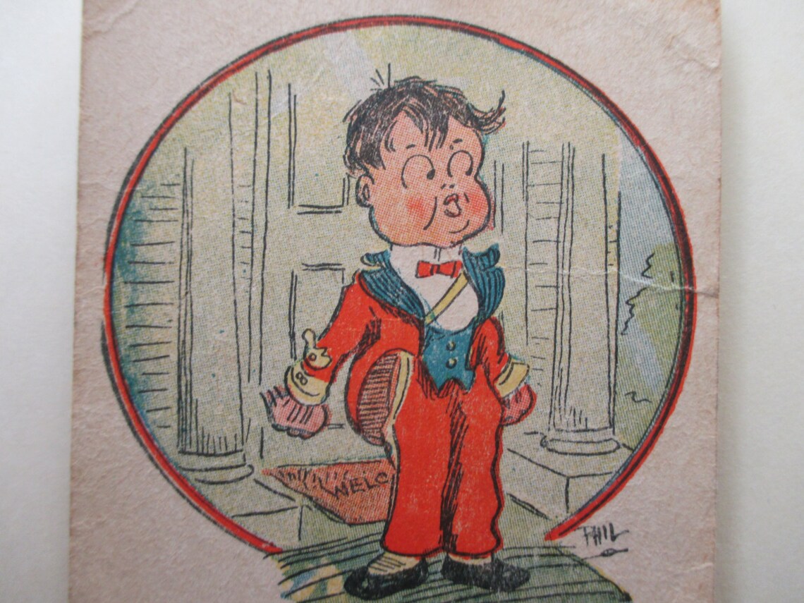 Antique Playing Card Old Maid Bill Butler Children Game - Etsy