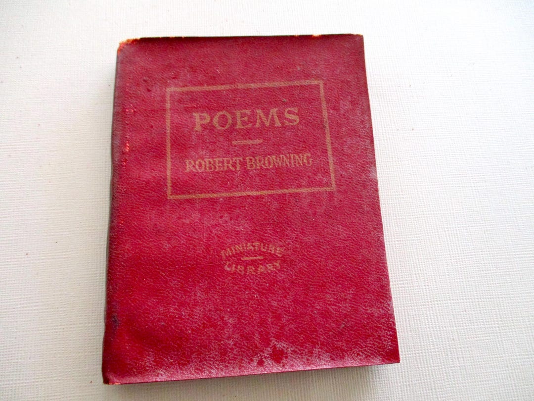 1920s Tiny Book - Poems, Plays, Robert Browning, Red Bound, Miniature ...