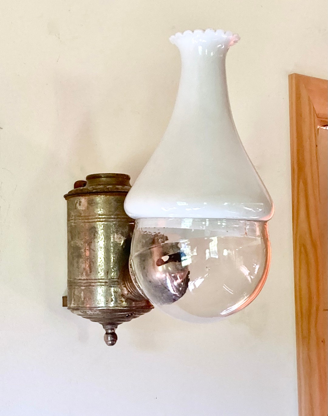 Antique Angle Lamp Co NY No Shadow Kerosene Light - Etsy