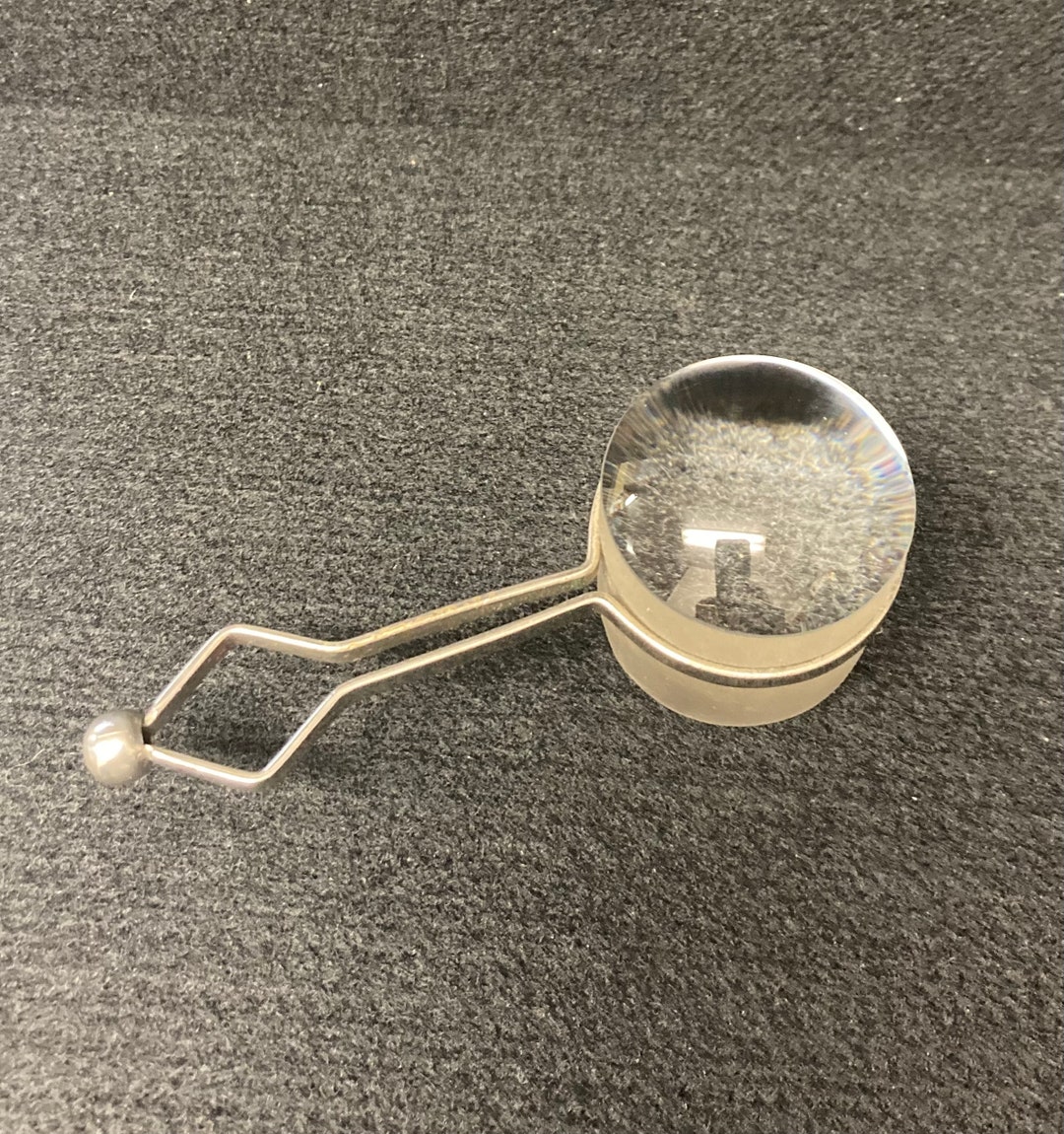 Antique Stanhope Style Glass Hand Lens Magnifier - Etsy