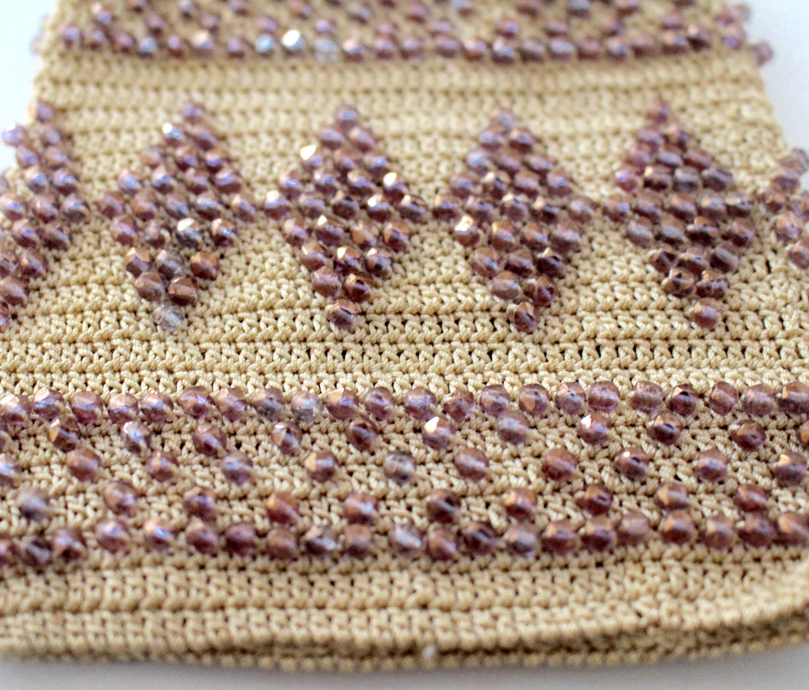 Vintage Crochet Beaded Purse - Etsy