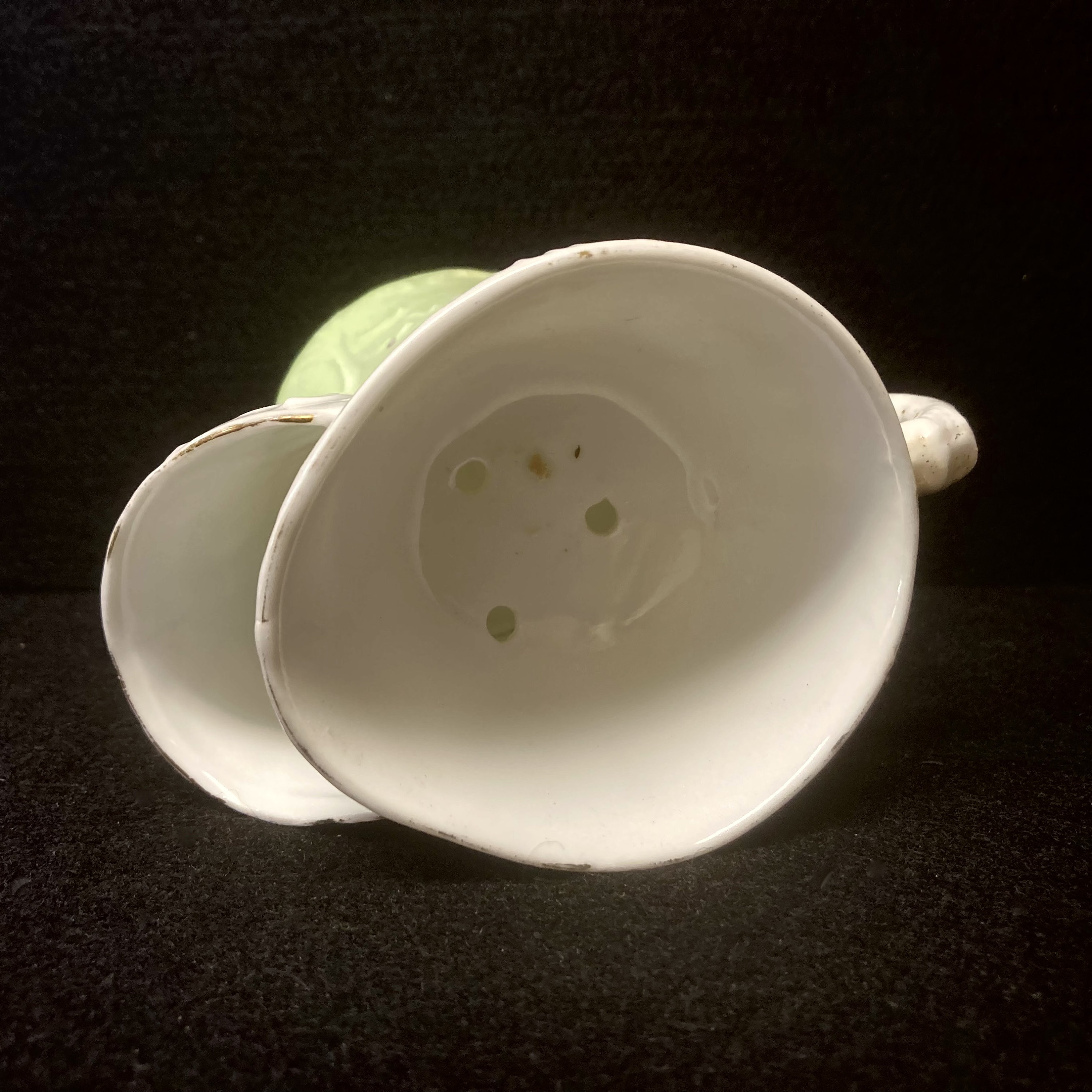 Antique Shaving Scuttle Mug With Embossed Flowers and Swirls - Etsy