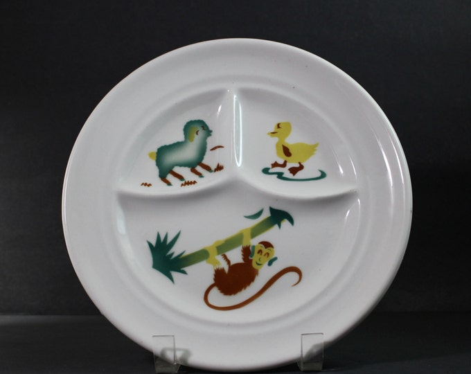 Divided Sterling China Child's Plate - Etsy