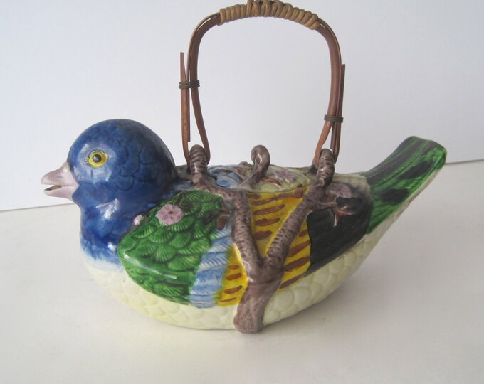 Vintage Bird Tea Pot - Etsy
