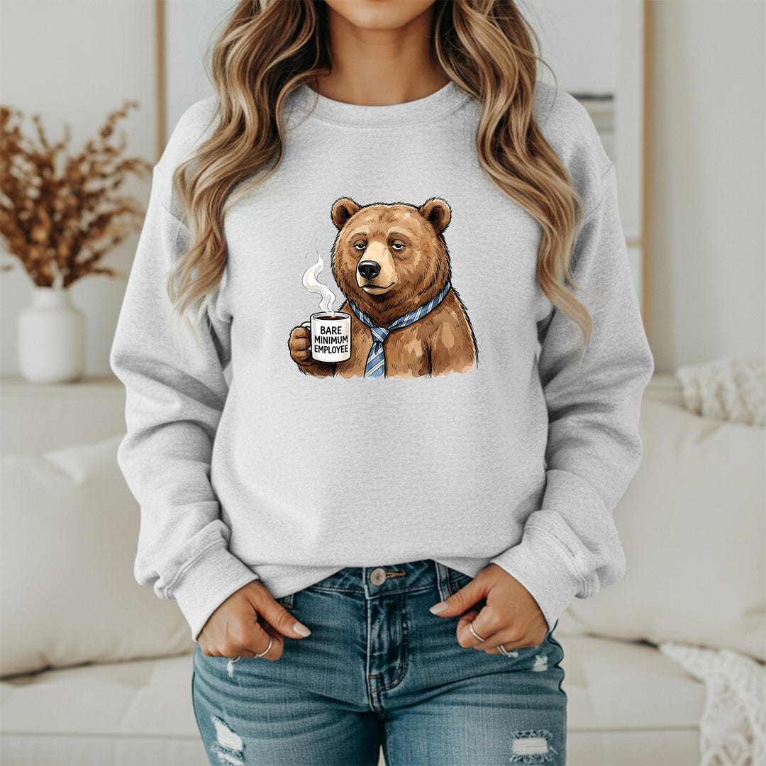 Bare Minimum Employee Shirt | Funny Work Shirt | Office Humor Tee ...