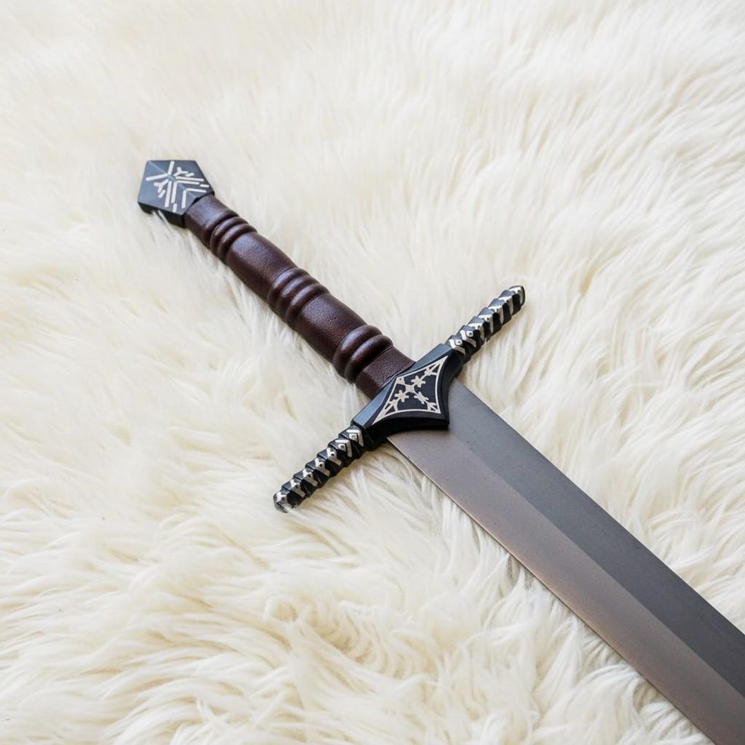 Hand-forged Stainless Steel Medieval Sword – Viking Style Personalized ...