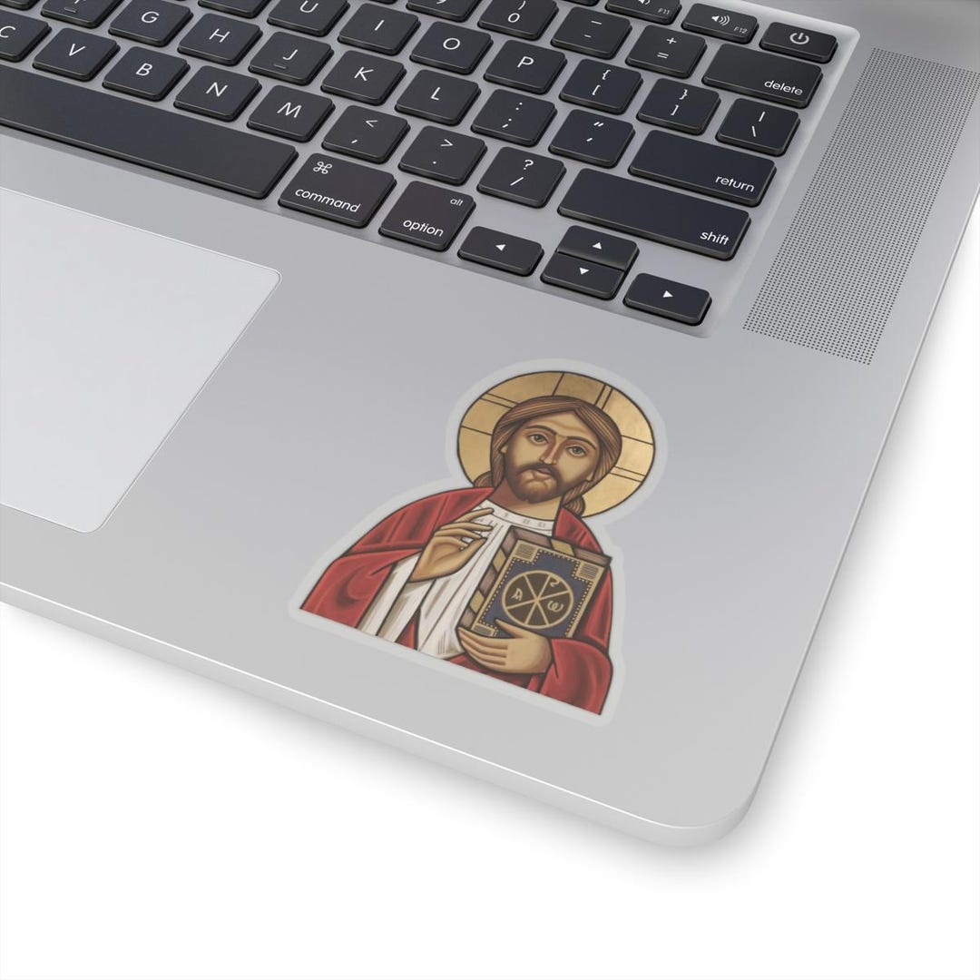 Jesus Icon Sticker Coptic Orthodox Christian Kiss-cut Sticker - Etsy