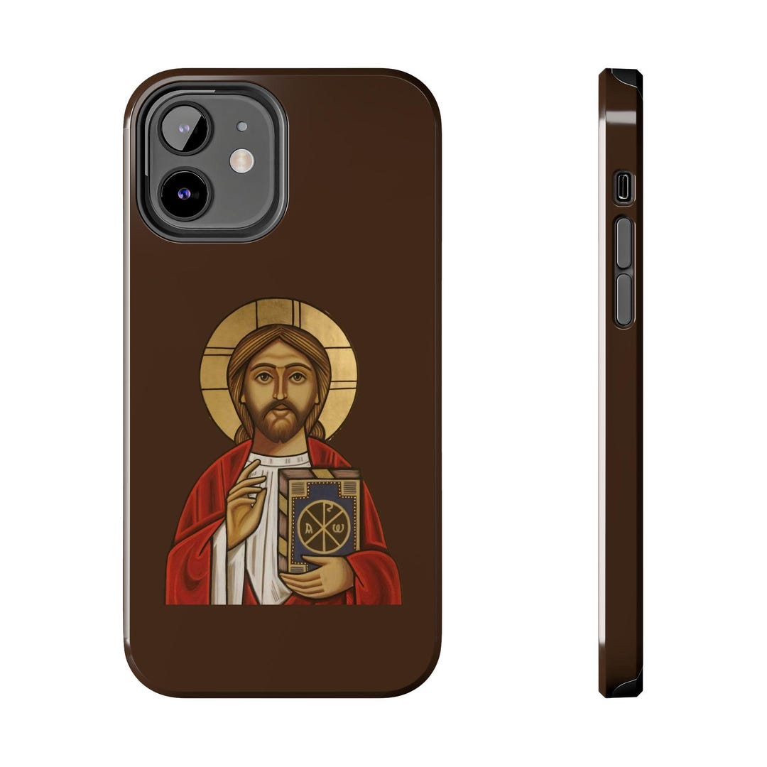 Christ Pantocrator iPhone Case | Orthodox Jesus Icon Cover, Glossy ...