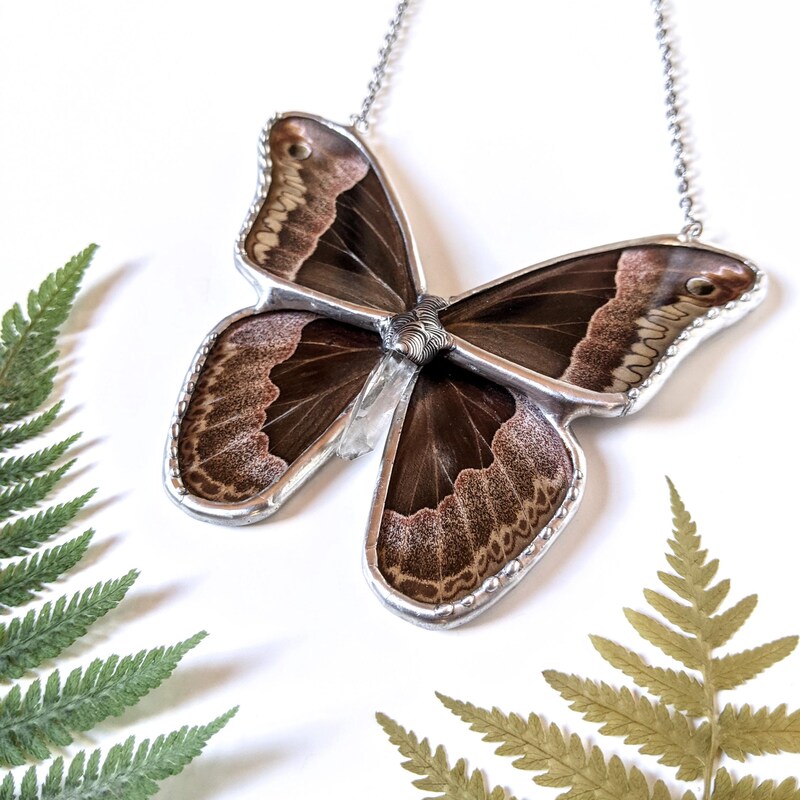 Moth Necklace - Etsy
