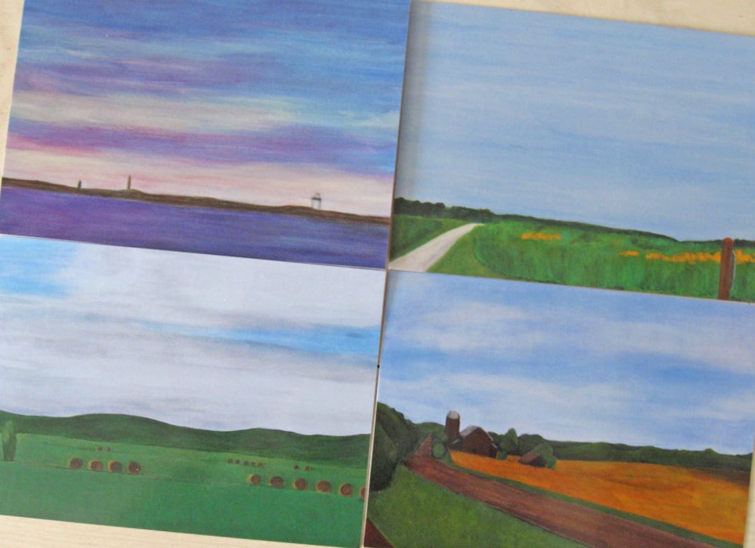 Postcard Set Three - Set of Four Landscape Postcards - Etsy