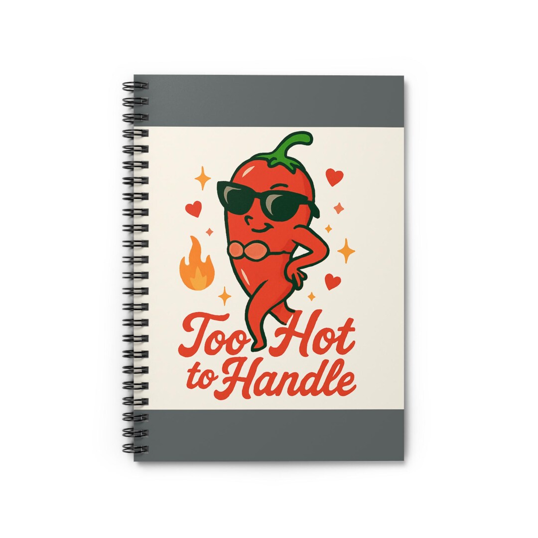 Spicy Chili Pepper Spiral Notebook – Fun Sassy Journal - Etsy