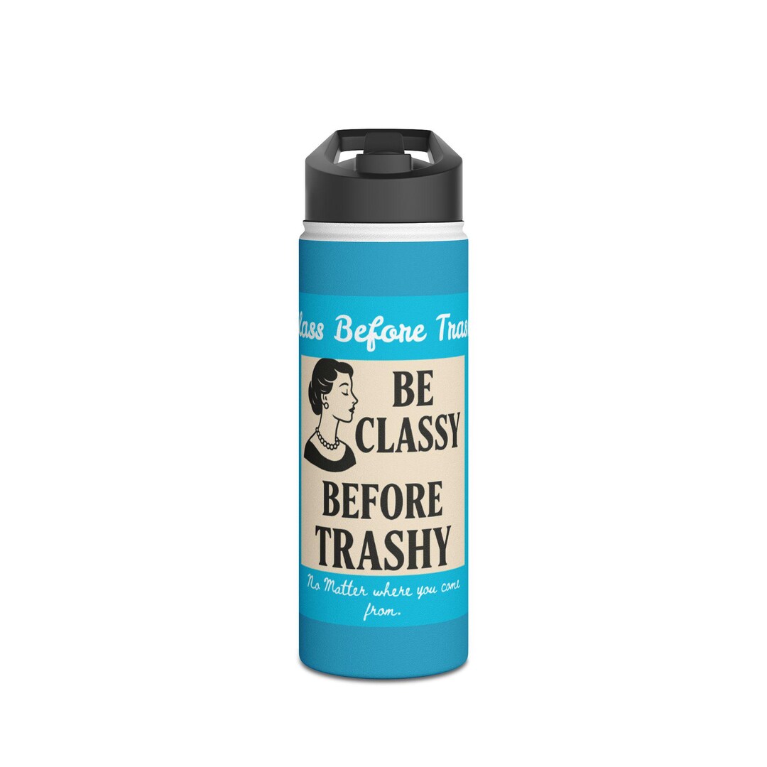 Classy Stainless Steel Water Bottle: Eco-friendly Travel Mug - Etsy ...