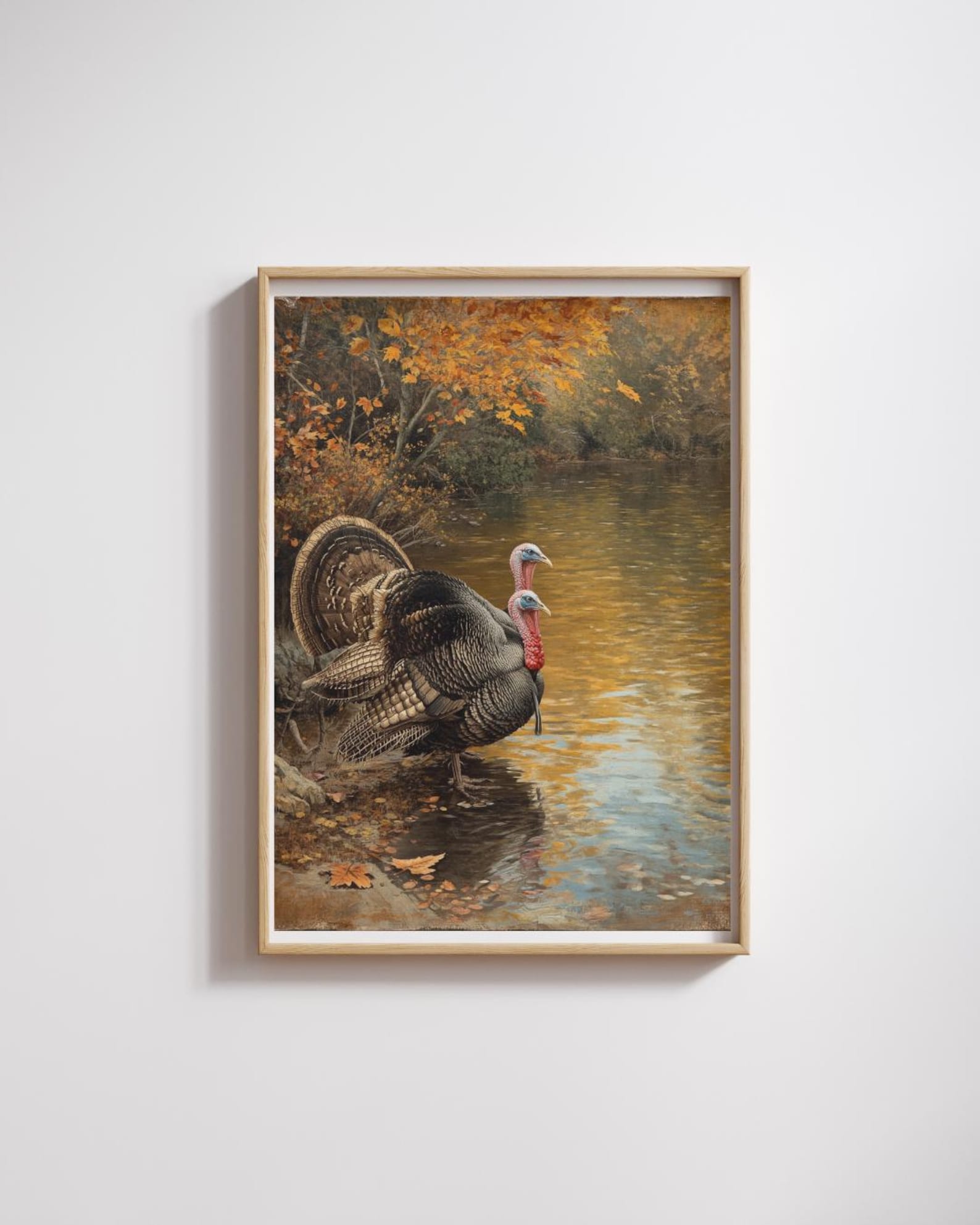 Vintage Thanksgiving Turkey Wall Art | FOURSEASONUS Digital Download - Etsy