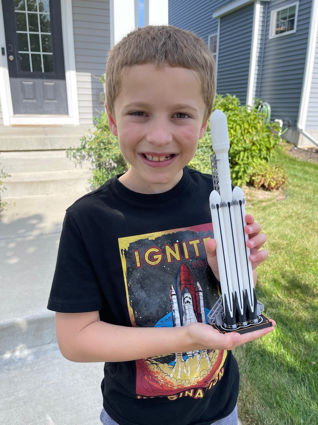 Falcon Heavy Rocket Model With Magnetic Detachable Boosters - Etsy