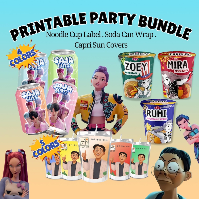 Kpop Demon Hunters Blind Bag Free Printable - Etsy New Zealand