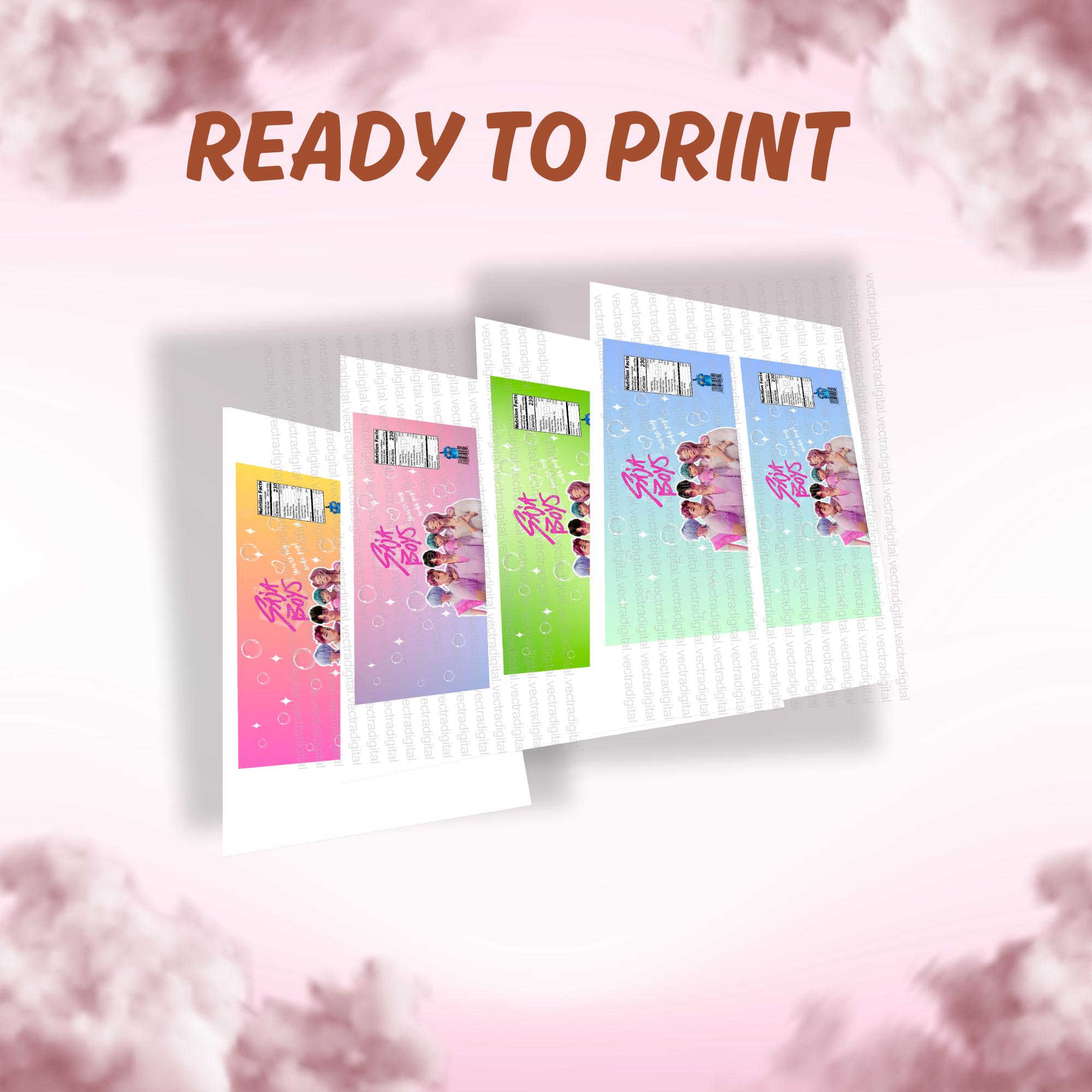 Kpop Demons Hunter Printable | Saja Boys Soda Can Labels | 4 Color Soda ...