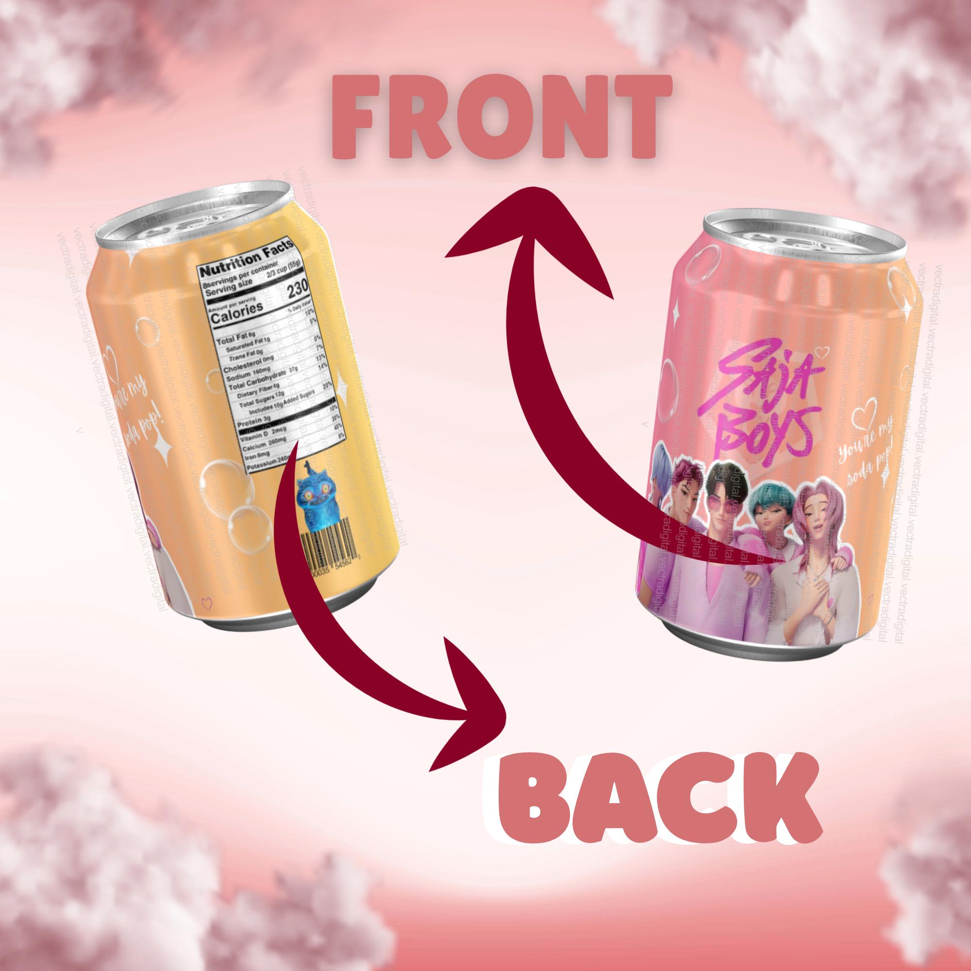 Kpop Demons Hunter Printable | Saja Boys Soda Can Labels | 4 Color Soda ...