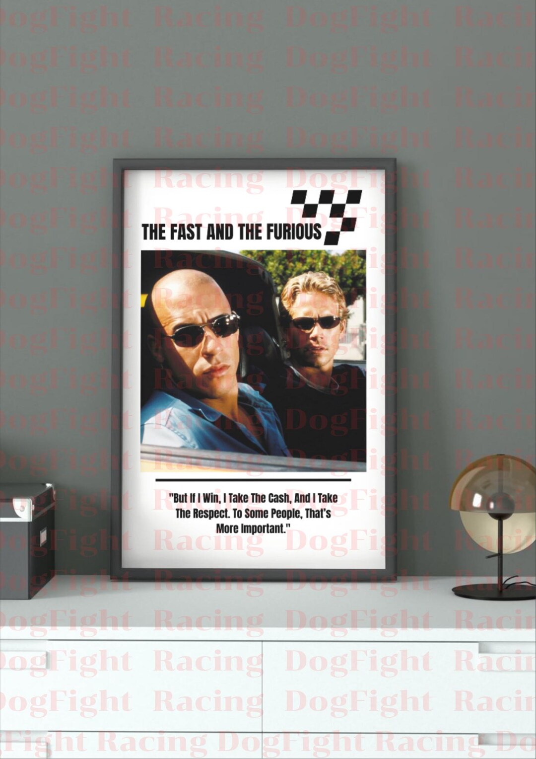 Poster Fast and Furiouscar Lover Wall Art | 6 Movie Car Posters Digital ...