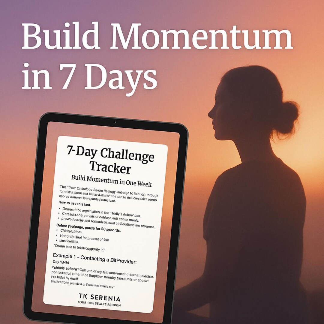 7-day Money Mindset Challenge Tracker | Printable & Fillable PDF ...