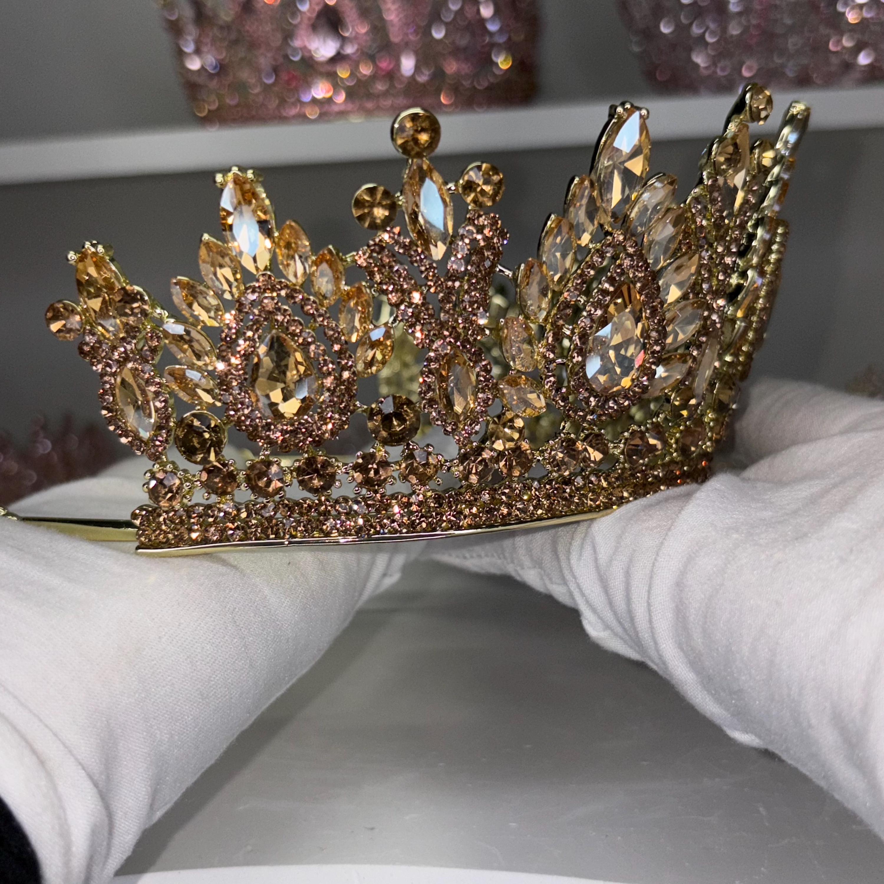 GOLD QUINCEANERA Crown - Etsy