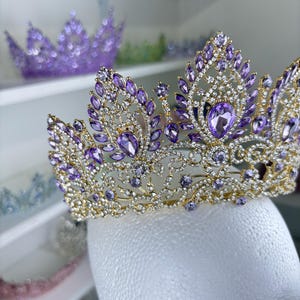 LILAC/GOLD Quinceañera Crown, TIARA - Etsy