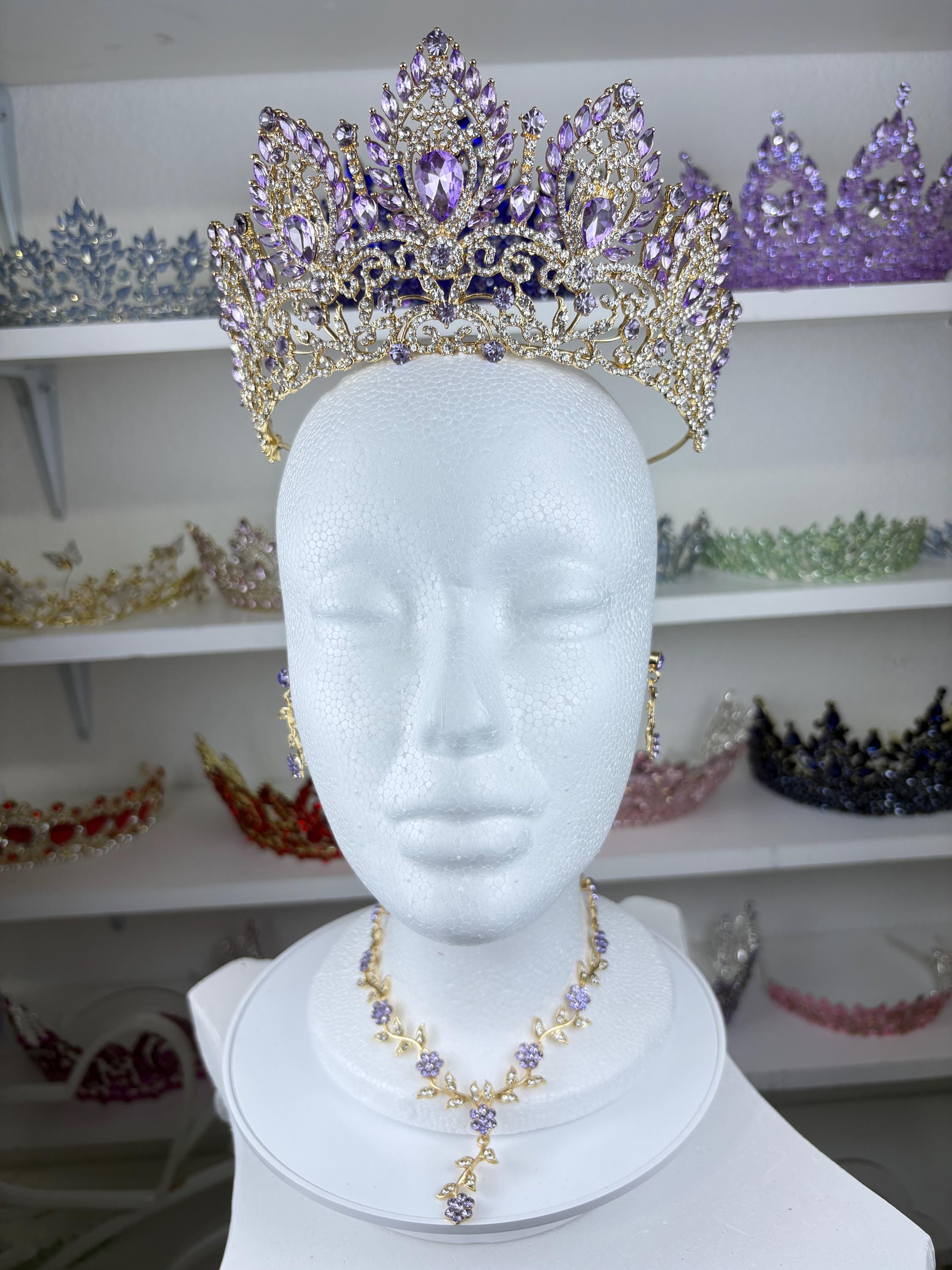 LILAC/GOLD Quinceañera Crown, TIARA - Etsy
