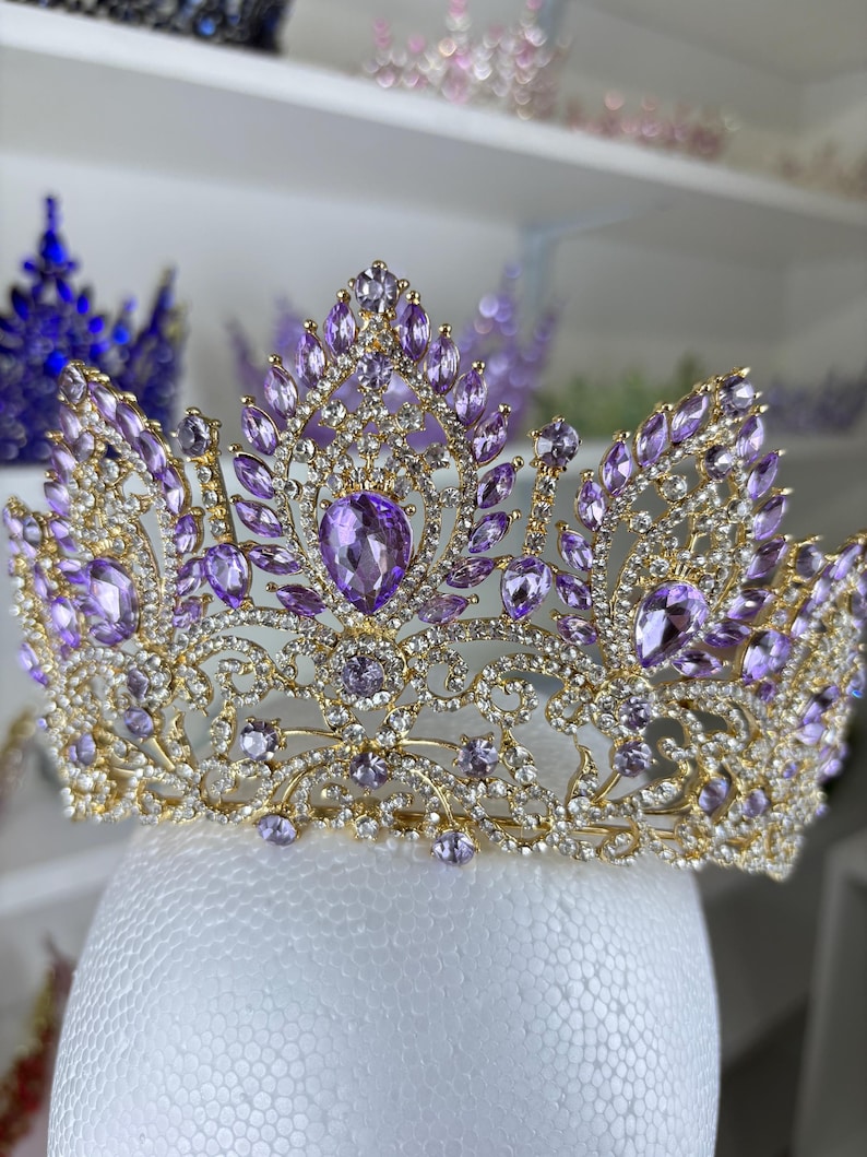 LILAC/GOLD Quinceañera Crown, TIARA - Etsy