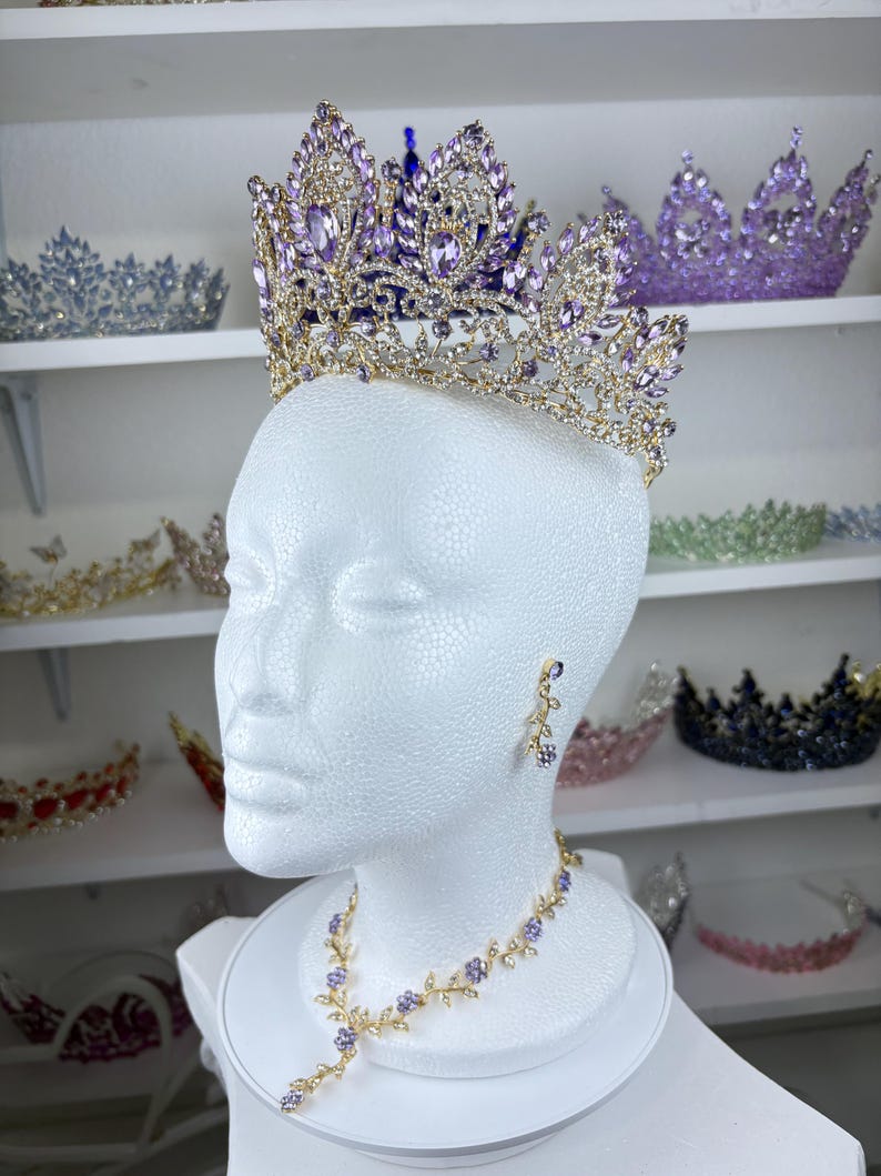 LILAC/GOLD Quinceañera Crown, TIARA - Etsy