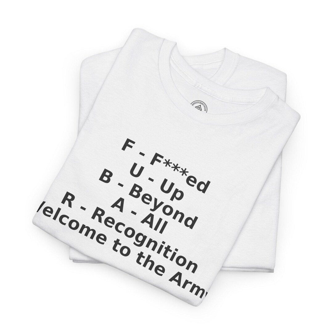 FUBAR Military T-shirt, Army Humor Tee, Veteran Gift - Etsy