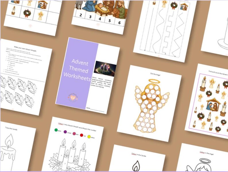 Advent Activity Pack • 18 Activities • 26 Pages • Advent Worksheets for ...