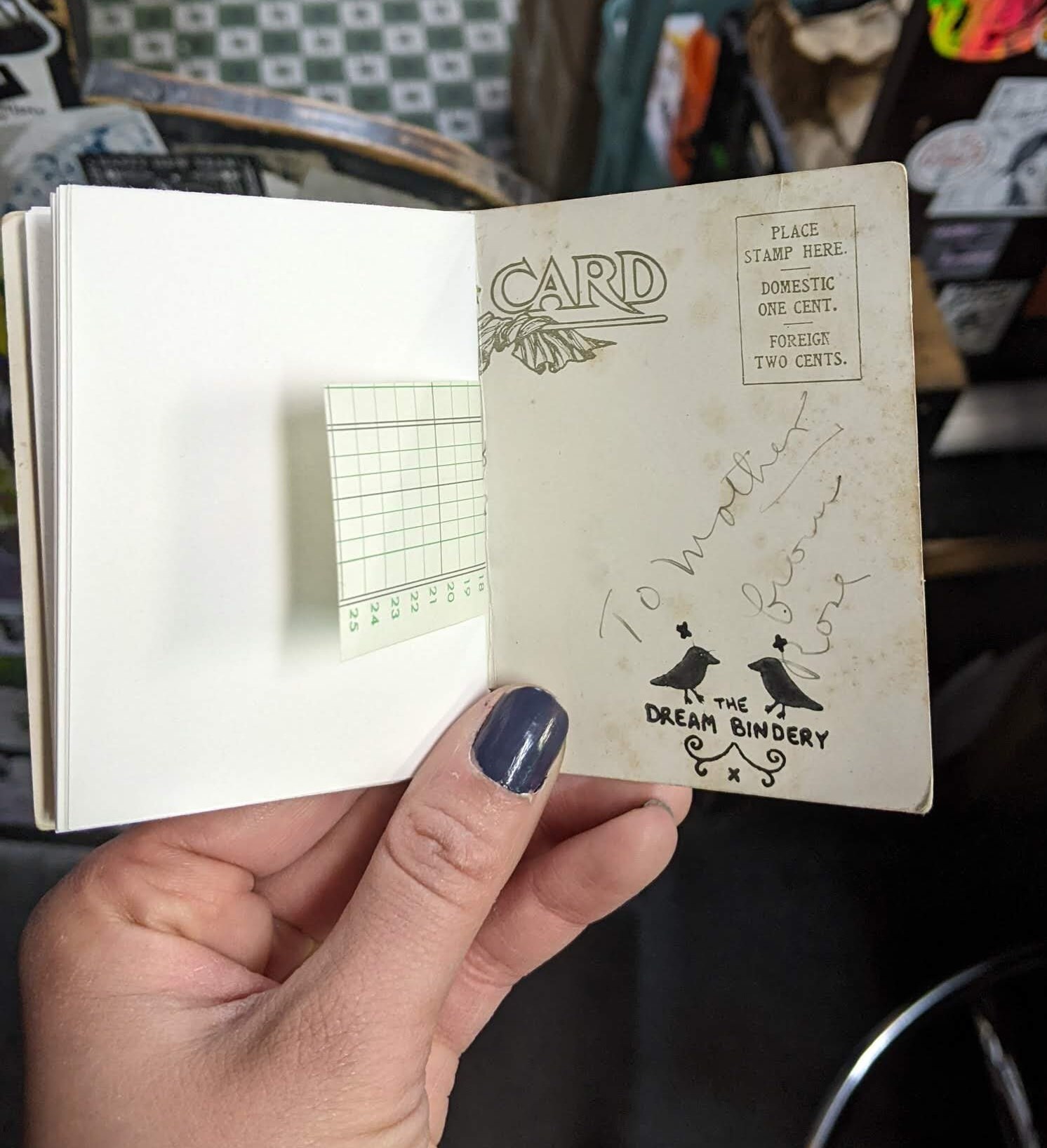 Vintage Postcard Pocket Notebook / Sketchbook - Etsy