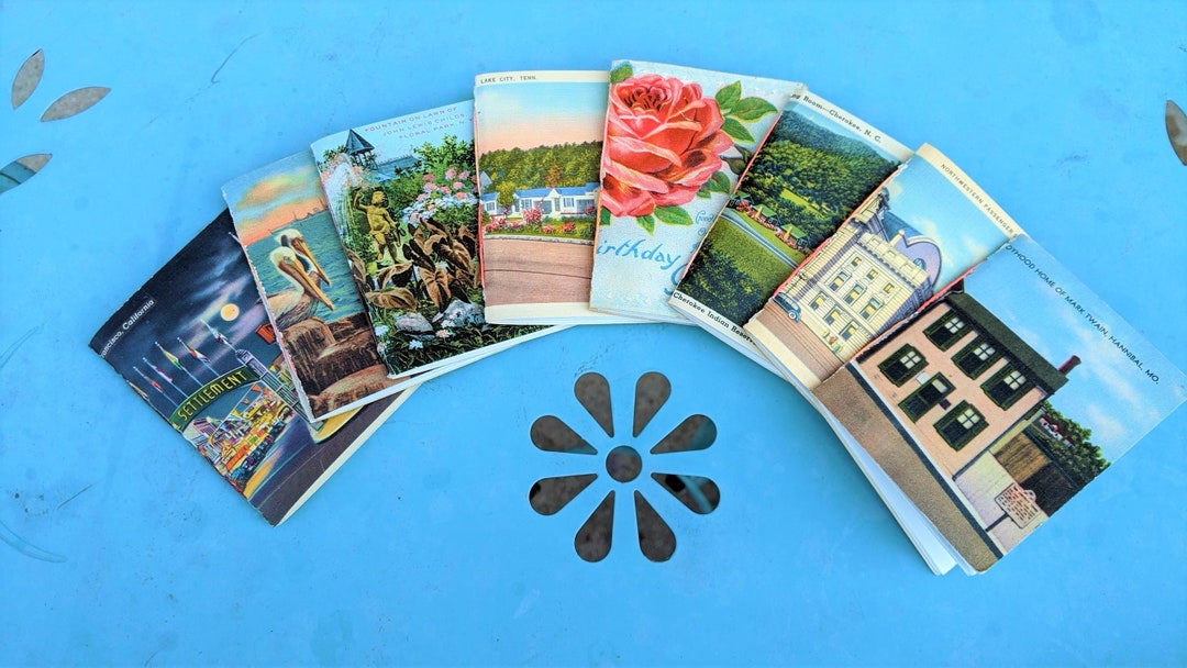 Vintage Postcard Pocket Notebook / Sketchbook - Etsy