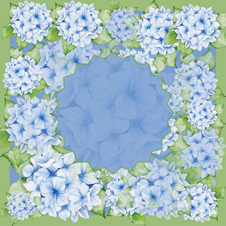 Sea of Hydrangeas Mahjong Mat: Neoprene Mahj Game Tabletop - Etsy