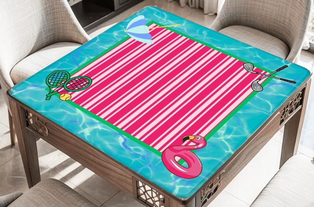Country Club Neoprene Mahjong Mat: Mahj Game Tabletop - Etsy