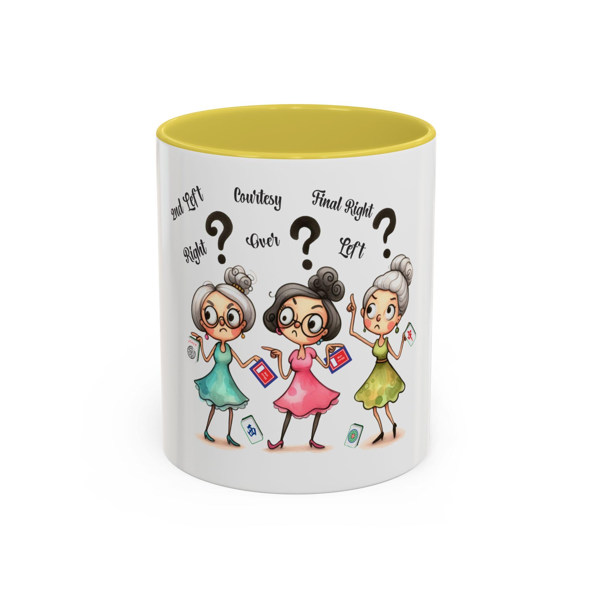 Funny Mahjong Cartoon Mug: Quirky Mahj Coffee Cup Gift - Etsy