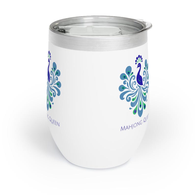 Bird Bam Cheers! Mahjong Queen Chill Wine Tumbler - Etsy