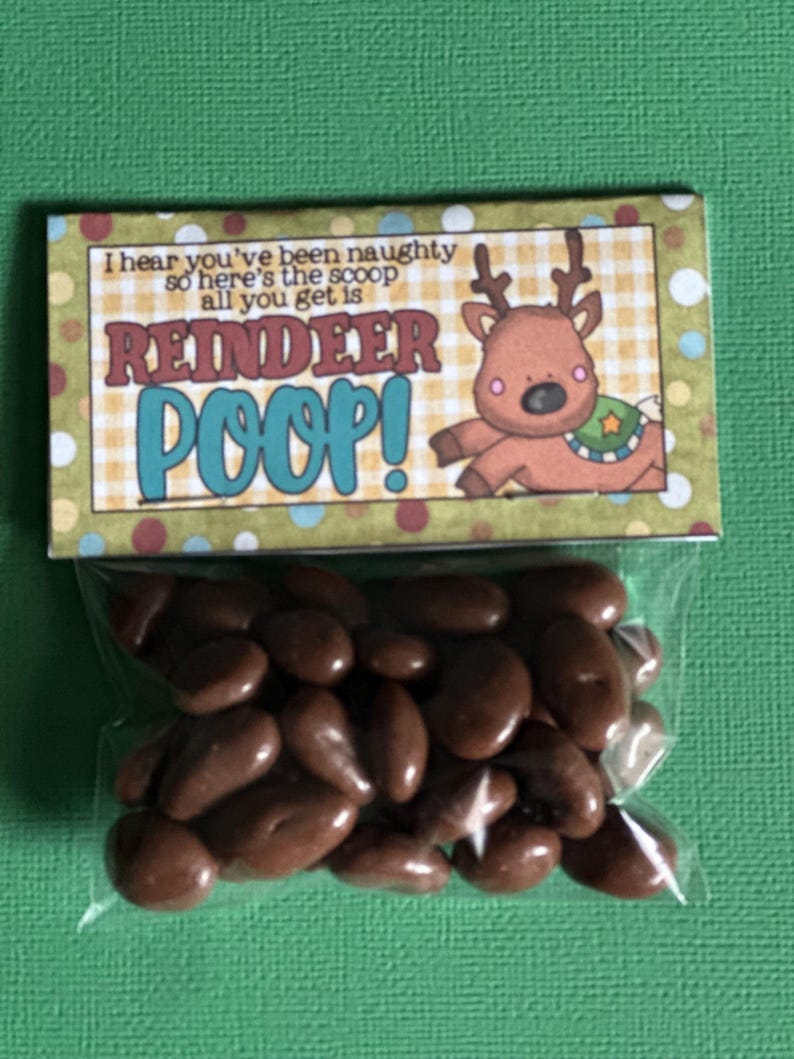 Reindeer Poop – Funny Christmas Gag Gift, Holiday Party Favor, Joke ...