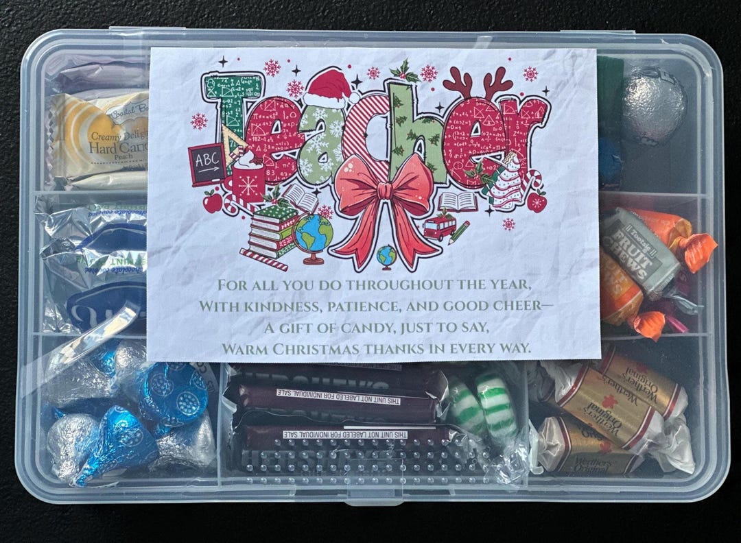 Teacher Emergency Stash | Candy Gift Box | Teacher Appreciation Gift ...