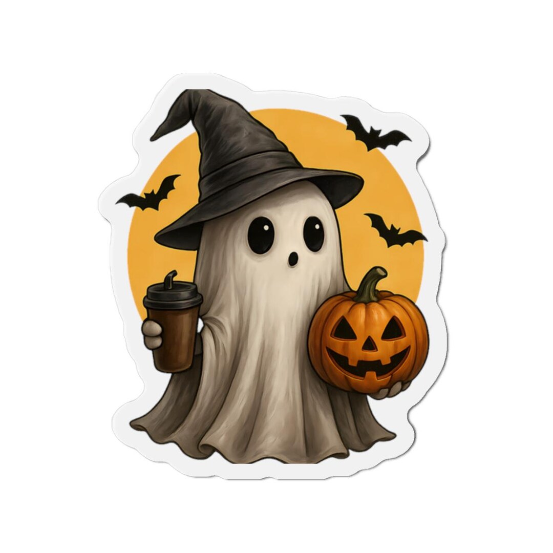 Halloween Ghost Die-cut Magnets - Cute Spooky Decor for Fall, Trick-or ...