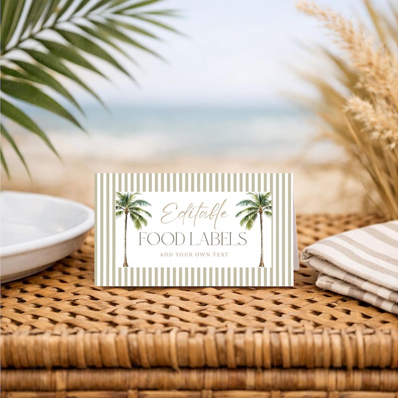 Beach Food Labels - Etsy